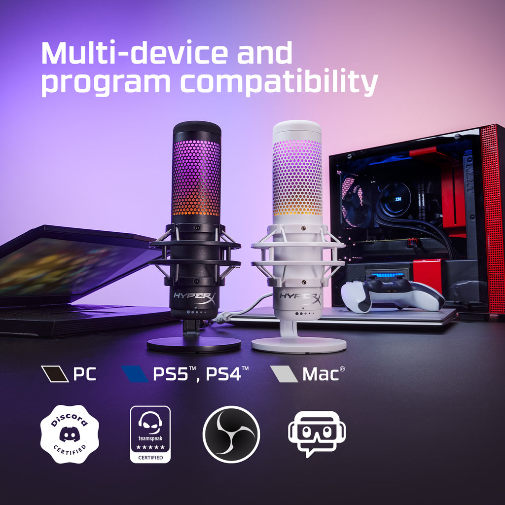 QuadCast S – USB Condenser Gaming Microphone | HyperX